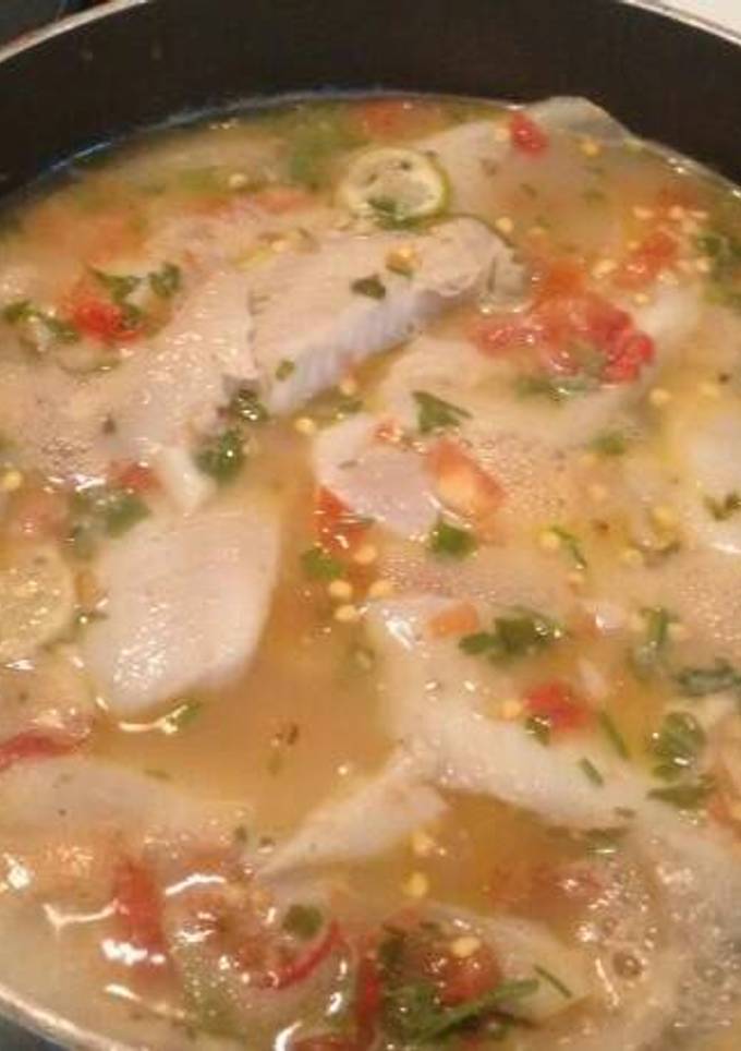 Pescado hervido bien sazonado.ॐ Receta de María Carmen - Cookpad