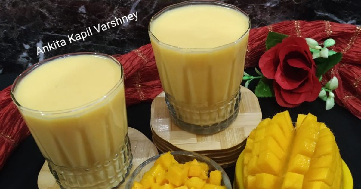 Yellow (Mango Shake) Recipe by Ankita Kapil Varshney - Cookpad