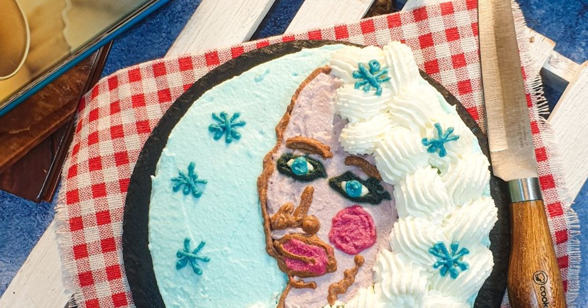 Resep Granny's Elsa Frozen Ugly Cake (Based Cake,Moist Chocolate Cake ...