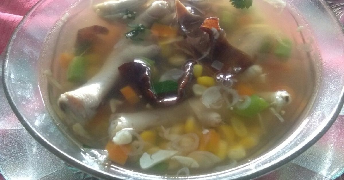 Resep Sup Ceker Ayam Pelangi oleh arsyila kitchen - Cookpad