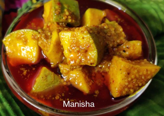 Raw Mango Pickle Recipe by Manisha Malvi Angaitkar - Cookpad