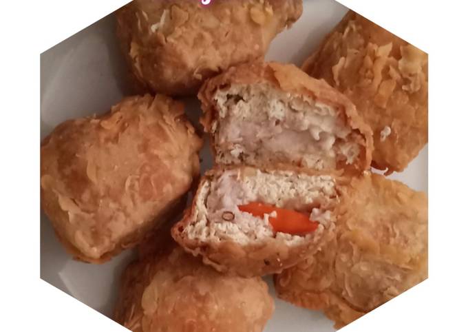 Resep Tahu crispy isi ayam cincang+cabe oleh Dapoer Dira - Cookpad
