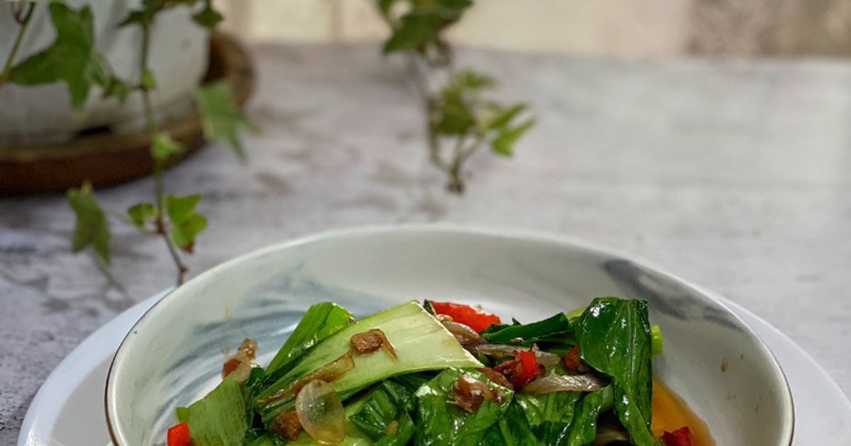 Resipi Sawi Goreng Ikan Masin oleh Zieta Ali - Cookpad