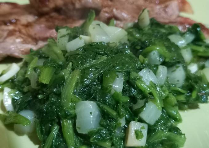 Grelos de nabo, com cabeça de nabo Receita por António Henriques - Cookpad