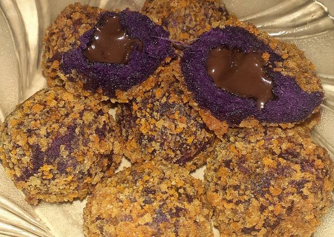 Resep Bola bola ubi ungu oleh Novi Irfani - Cookpad