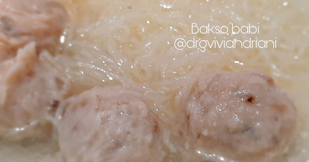Resep Bakso babi rebus v.3 oleh Drgviviandriani - Cookpad
