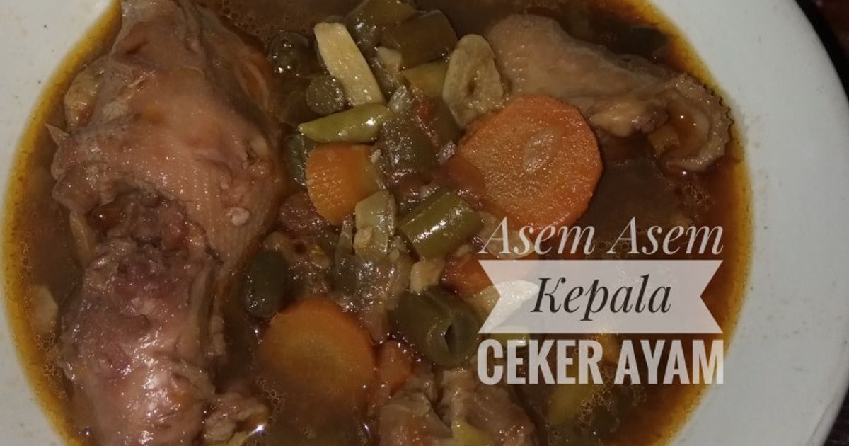 Resep Asem Asem Ceker Dan Kepala Ayam oleh dina - Cookpad