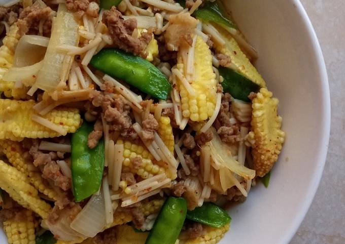 Resep Tumis daging giling Sayuran oleh Eunike Kartini - Cookpad