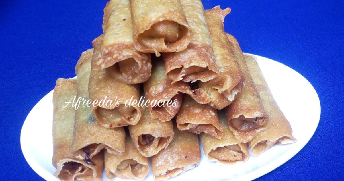 Spring Rolls Recipe by Afreeda's_Bakery - Cookpad