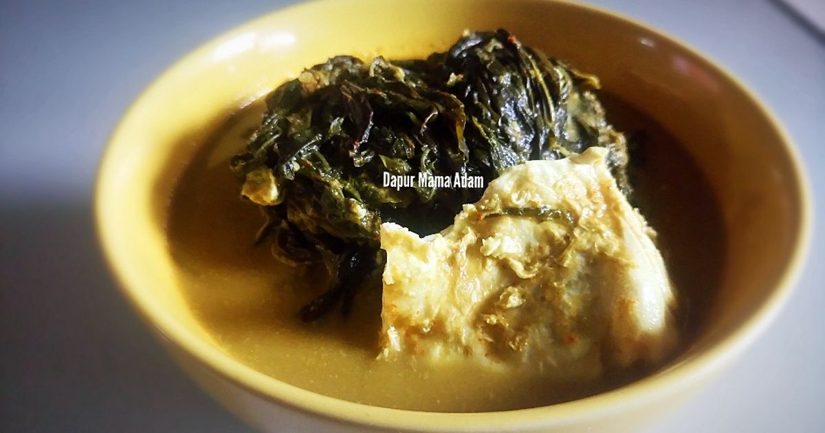 Resep Gulai Pucuak Ubi Talua / Gulai Daun Singkong Telur oleh Adam's ...