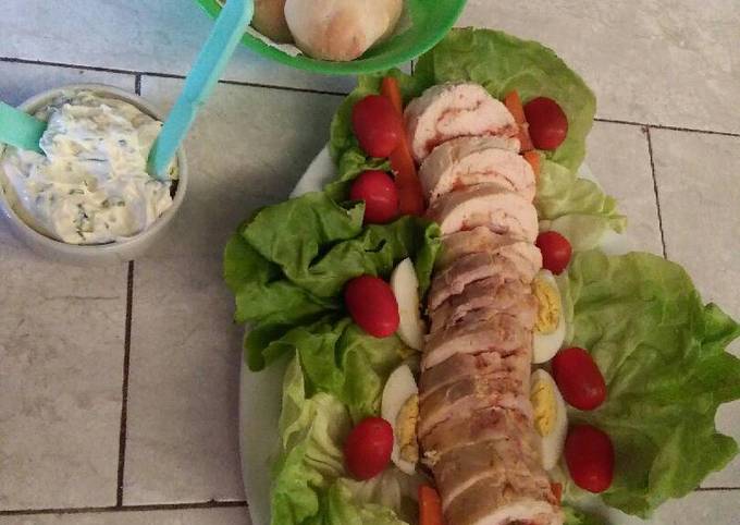 Arrollado de pollo Receta de Vale- Cookpad