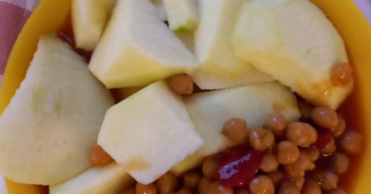 Green Apples With Moroccan Style Chickpeas Recipe by Zsofi's_Fusion ...