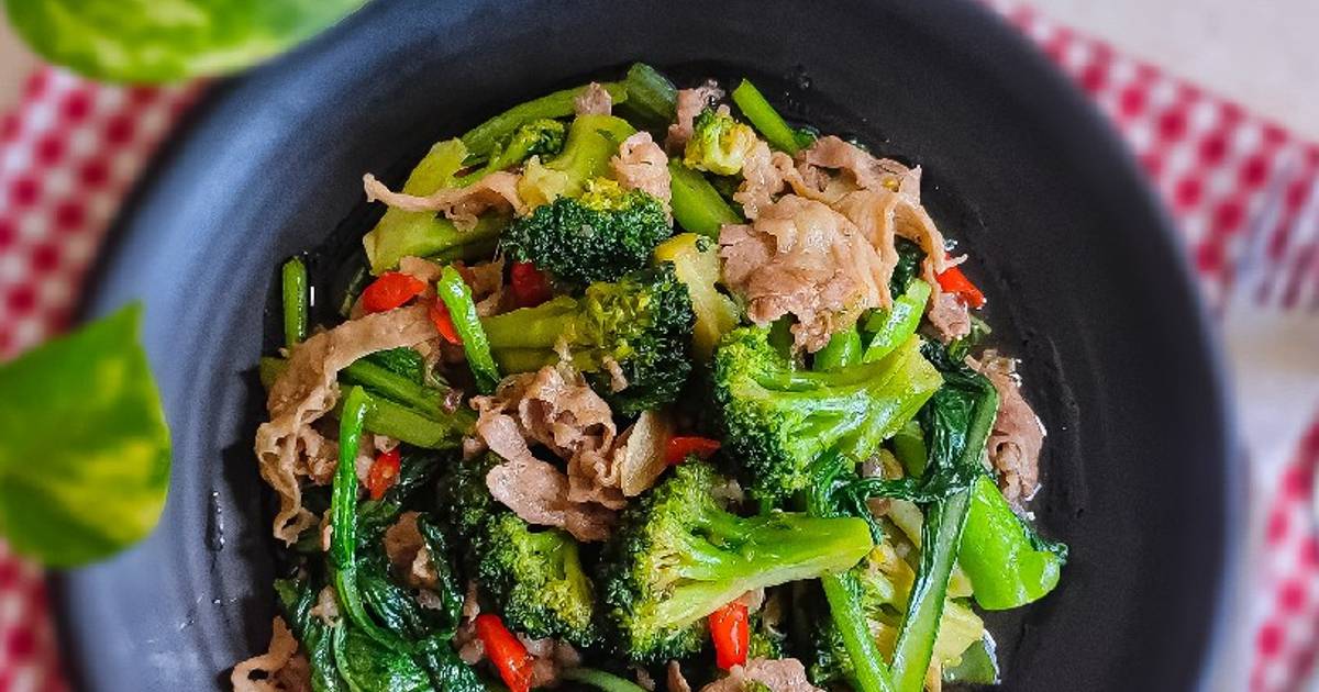 Resep Cah Sawi Manis Daging oleh Amanda Garden To Table - Cookpad