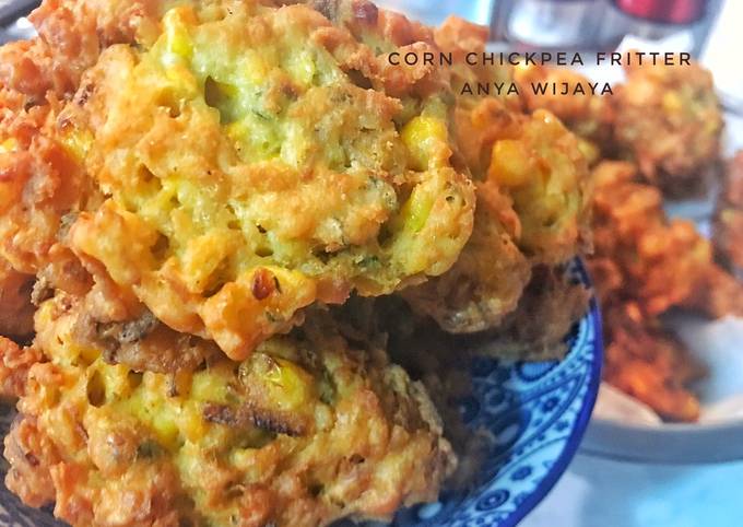 Resep Corn Chickpeas fritters / empal jagung kacang Arab oleh Anya ...