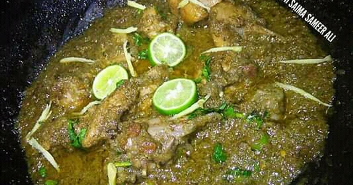 Hara Masala Chicken Karhai By Saima Sameer Ali #Ramadankitayari Recipe ...