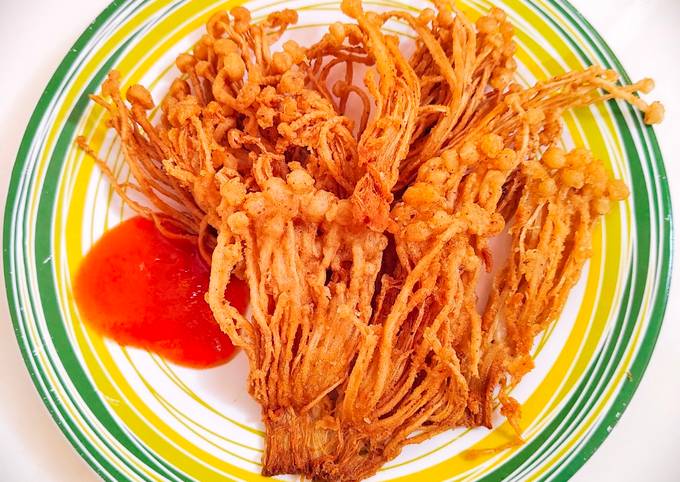 Resep Enoki Crispy Tepung Pedas oleh Ahmi Yofaniar Pratiwi - Cookpad