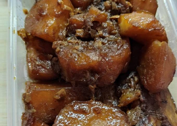 Resep Kentang Kecap Ayam ala Bangka oleh Siska Harlio - Cookpad
