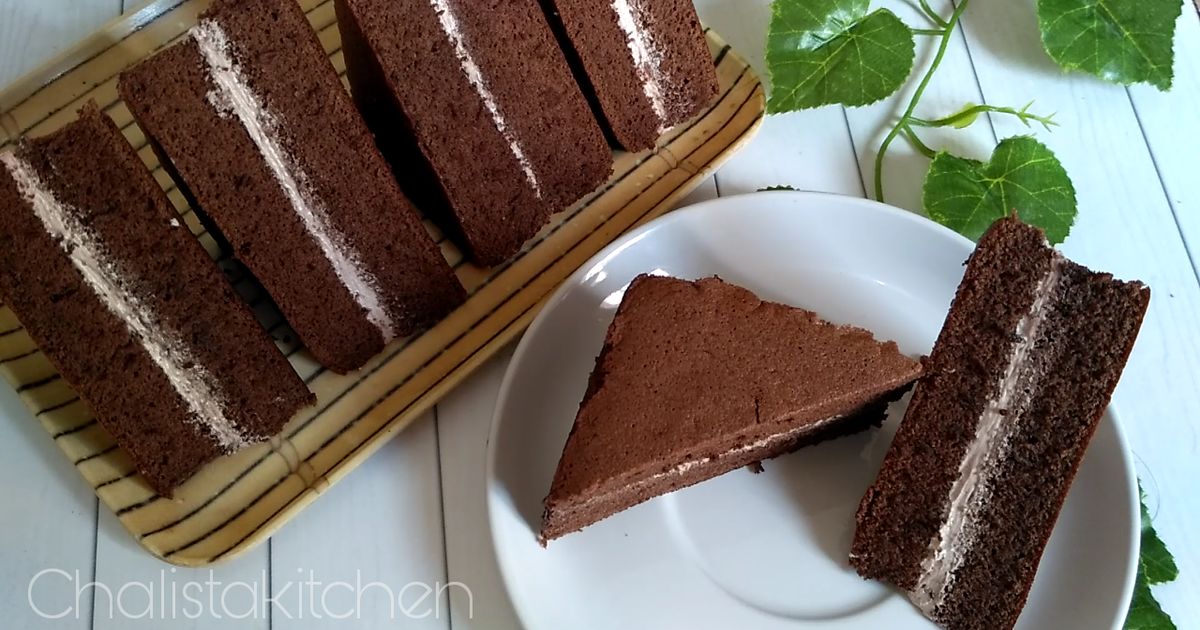 Resep Cake Chocolate Segitiga oleh Chalistaa Kitchen - Cookpad