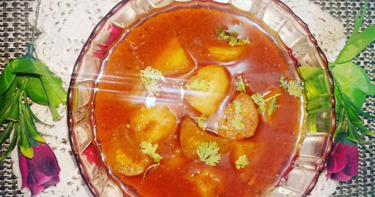 Alu, Tindy Ka Qorma Recipe by Dr Asma Ali - Cookpad