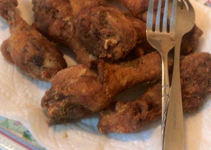 Muslo de pollo frito Receta de Alexandra De Uribe- Cookpad
