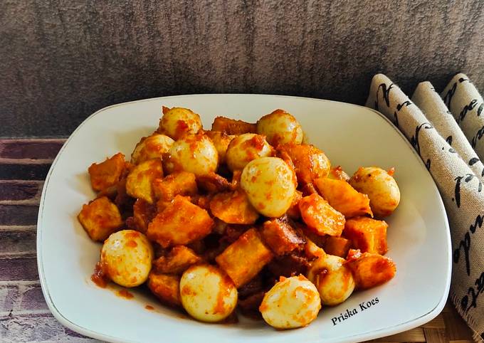 Resep Balado Kentang Telur Puyuh oleh Priska Koes - Cookpad