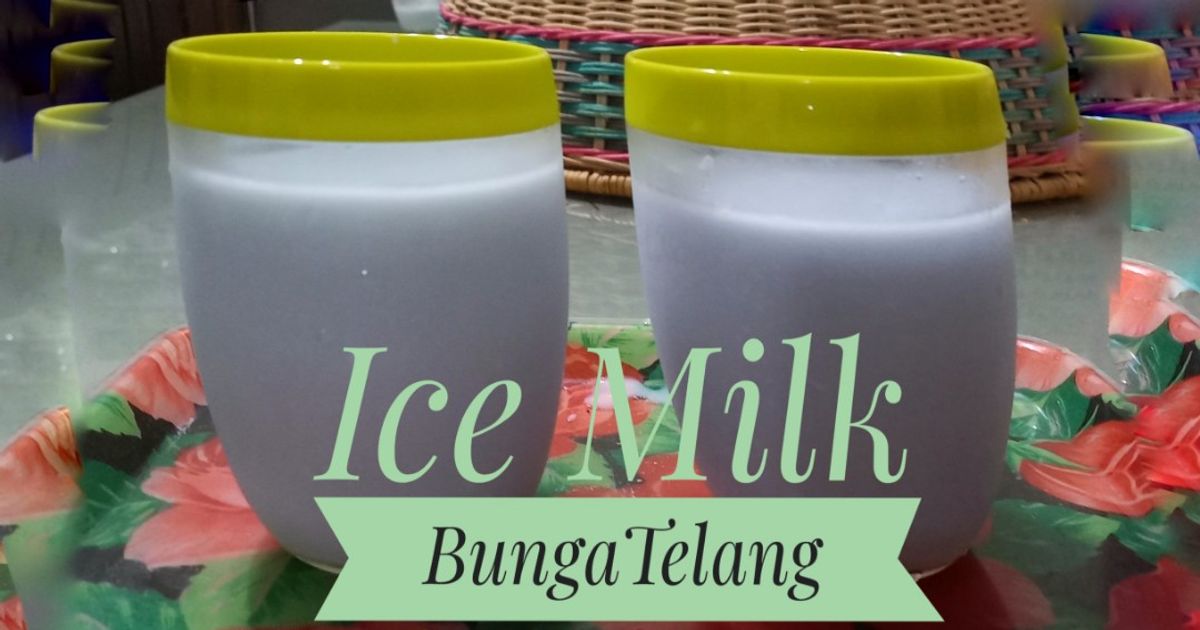 Resep 🪻Bunga Telang Ice Milk🥛 oleh Faizah Fahmi - Cookpad
