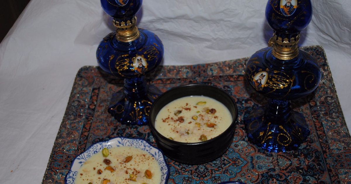 Persian Rice Flour Pudding (Fereni) Recipe by Rozina Dinaa - Cookpad