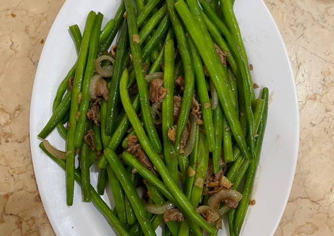 Resep Baby Buncis Ca Sapi oleh Rantie Liung - Cookpad