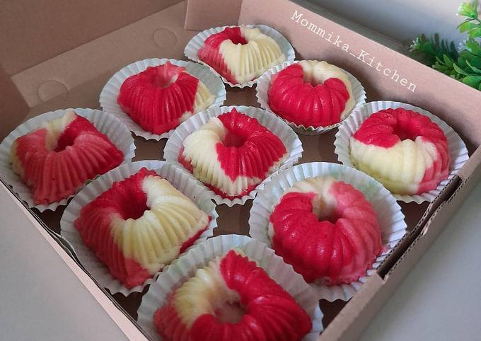 Resep Bolu Kukus Red Velvet Mini oleh Mommika Kitchen - Cookpad