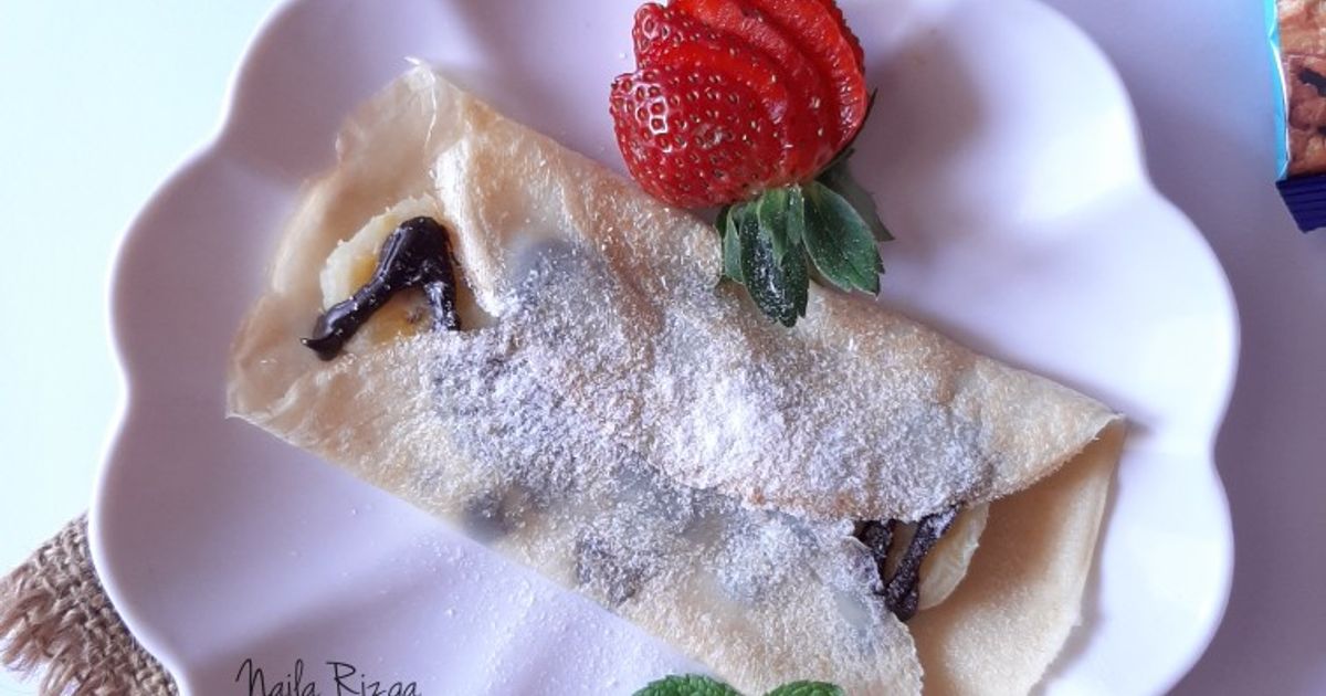 Resep Pisang Crepes Coklat Salju oleh Naila Rizqa - Cookpad