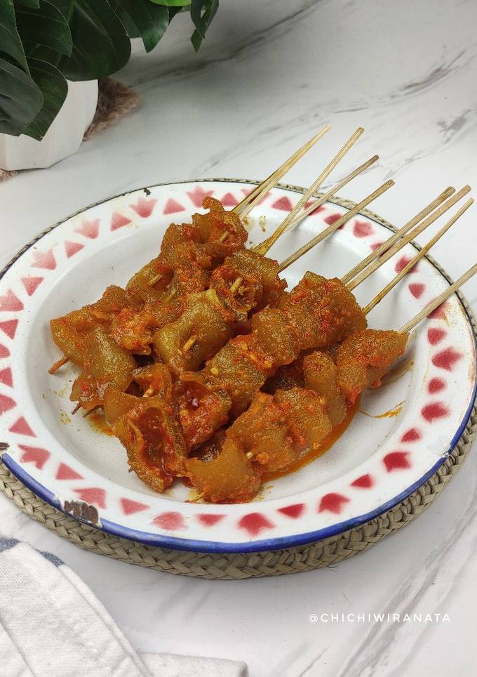 Resep Sate cecek / kikil ala angkringan oleh Chichi Wiranata - Cookpad