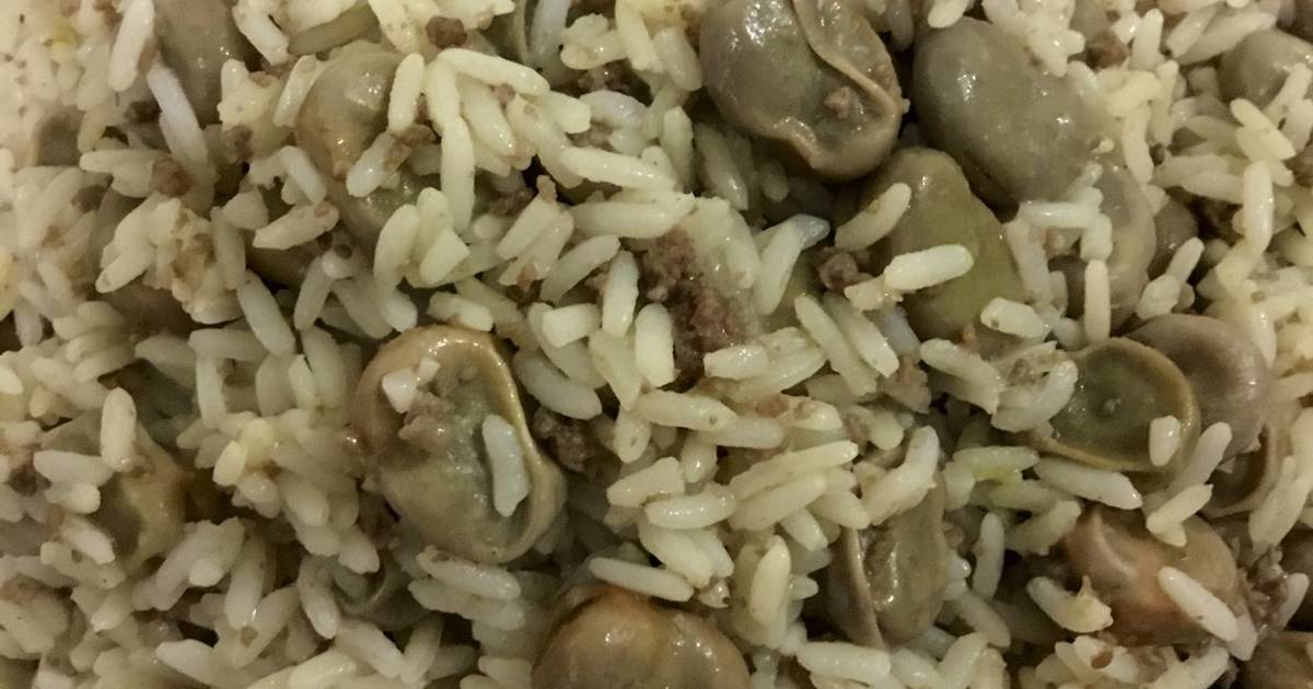 طريقة عمل رز بفول 😻 على اصولها بطريقة سهلة وسريعة من الأمل بالله ️ - كوكباد