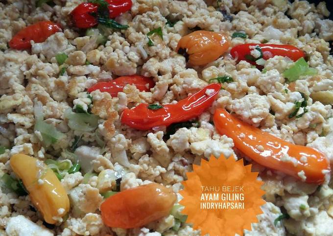 Resep Tahu Bejek Ayam Giling oleh Indry Hapsari - Cookpad