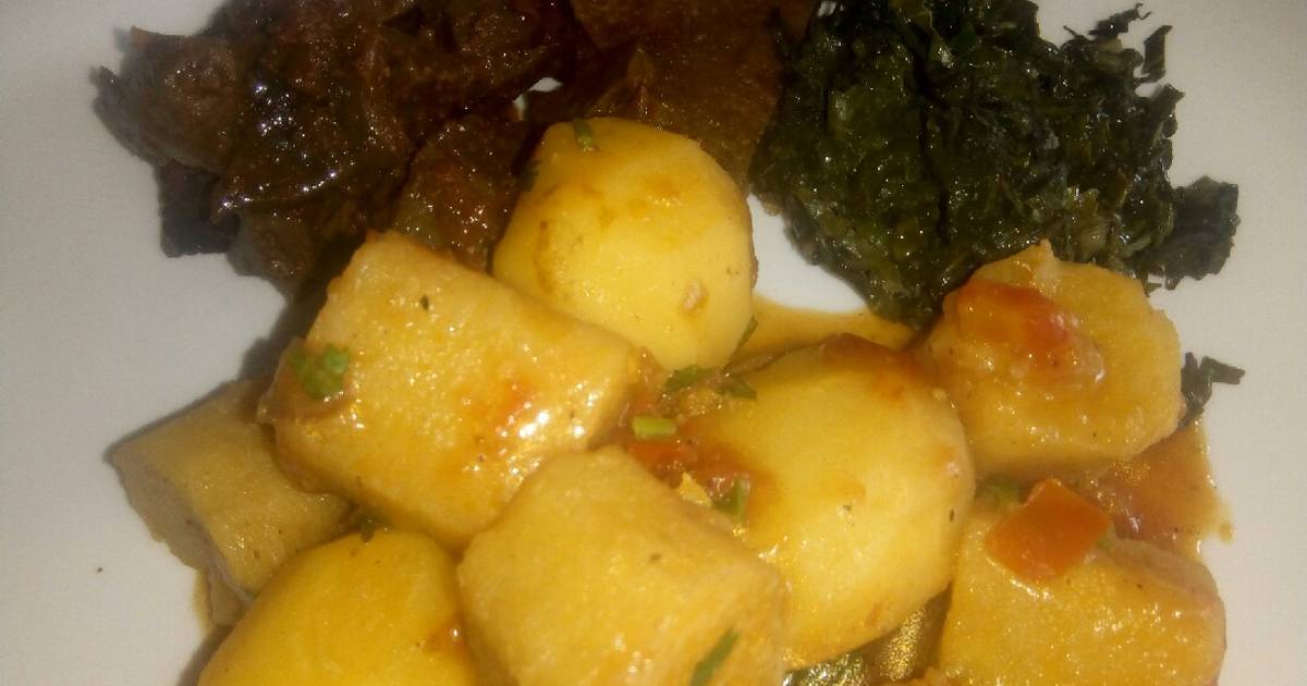 Potato and matoke stew Recipe by Raduma Jamse (0716271944) - Cookpad