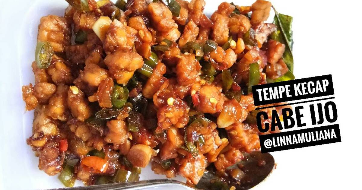 Resep Tempe Kecap Cabe Ijo oleh Linna - Cookpad