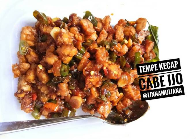 Resep Tempe Kecap Cabe Ijo oleh Linna - Cookpad