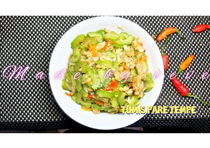 Resep Tumis pare tempe tidak pahit oleh veve - Cookpad