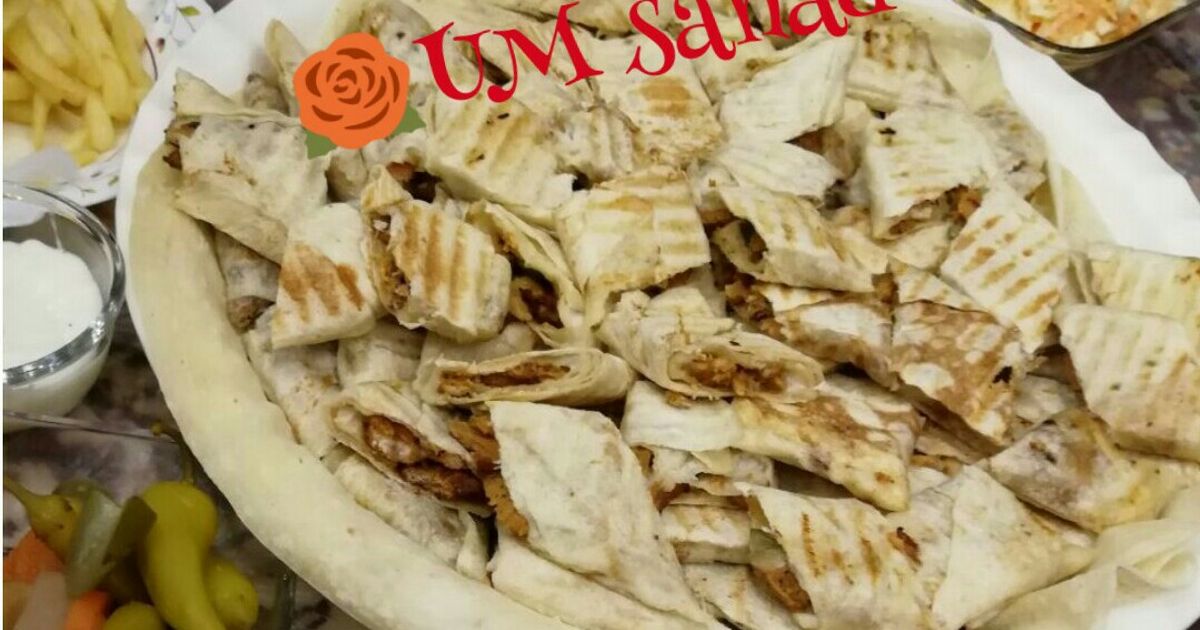 طريقة عمل شاورما بيتيه على اصولها بطريقة سهلة وسريعة من 🌹Maram🌹Um sanad ...