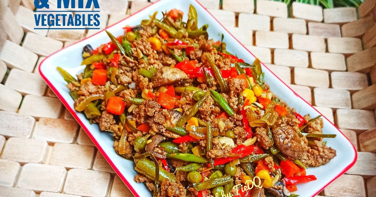 Resep Beef Vegetables Stir Fry || Tumis Daging And Mix Vegetables oleh ...