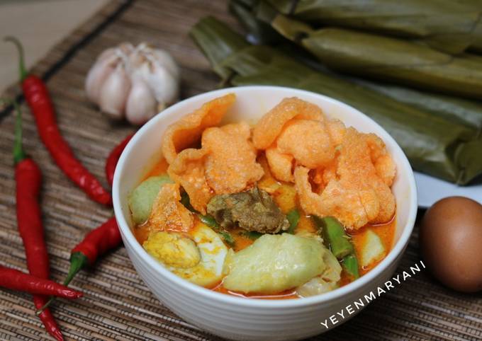Resep Lontong Sayur Padang oleh Yeyen Maryani - Cookpad