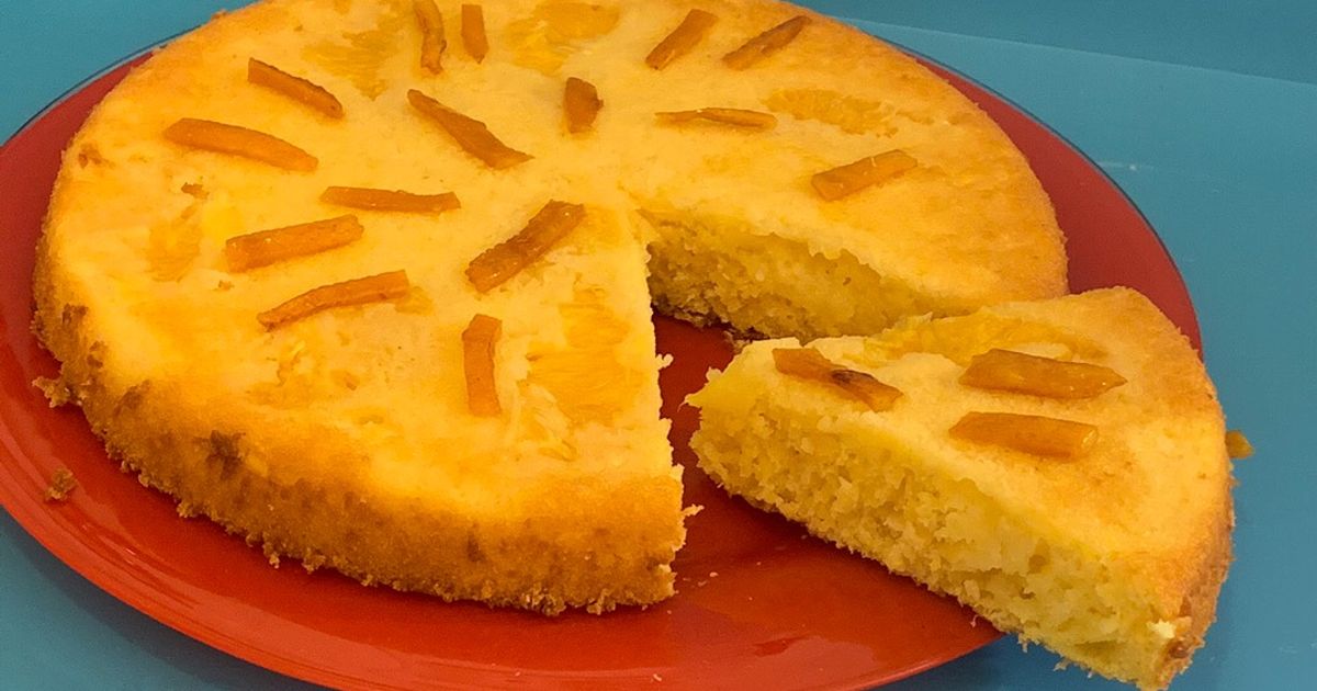 Torta De Naranja Con Un Huevo. Simple. Rápida. Deliciosa Receta de ...