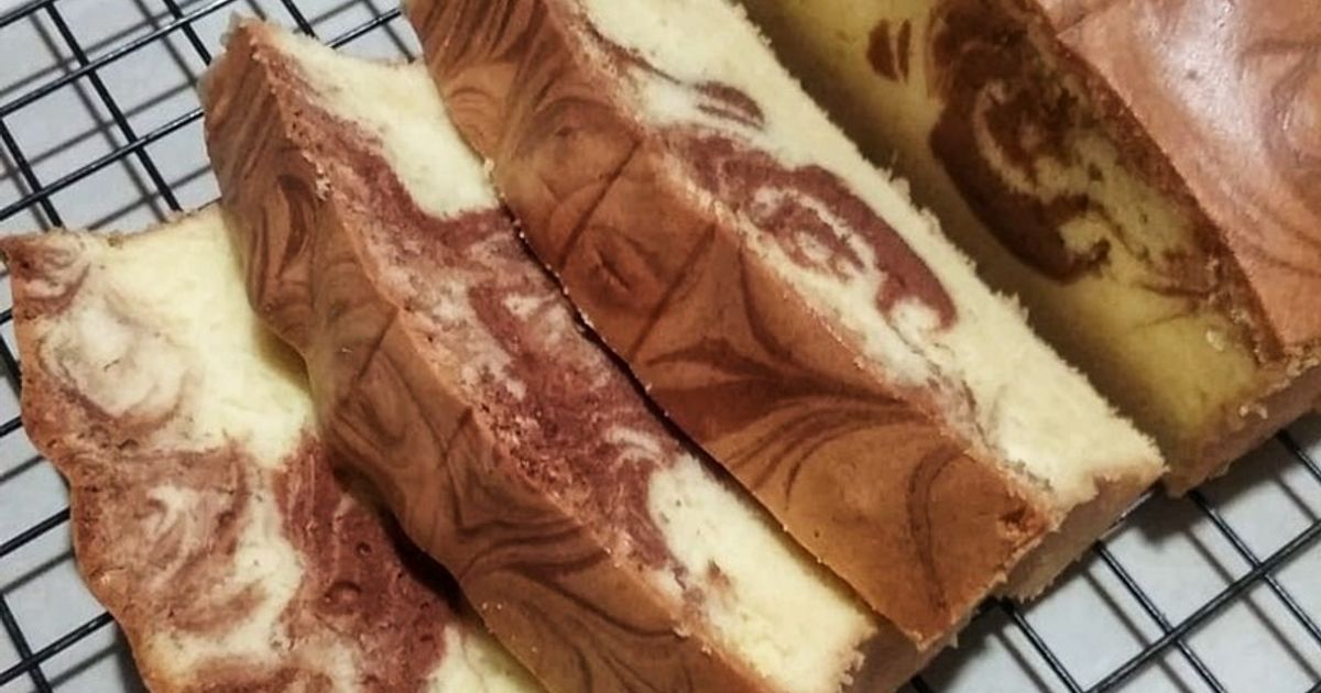 Resep Marble Cake/Marmer Cake Ekonomis oleh Mila Karsani - Cookpad