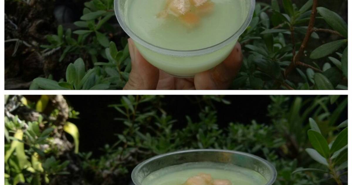 8 resep puding melon lapis susu enak dan mudah - Cookpad