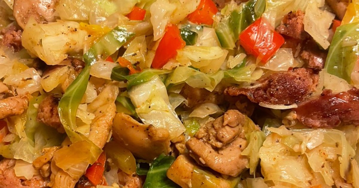 Protein Packed Fried Cabbage Recipe By Elyse Rose