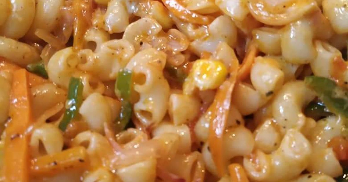 Spicy Veg Macroni Recipe by Amna Faisal - Cookpad