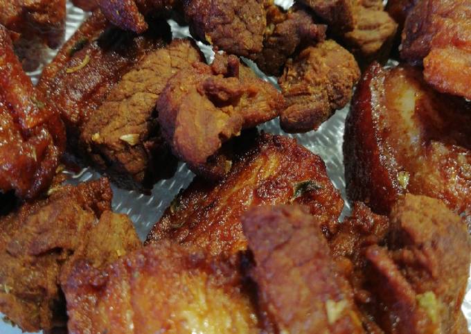 Chicharrones de Chicana Receta de Jose Carlos Pinedo Diaz- Cookpad