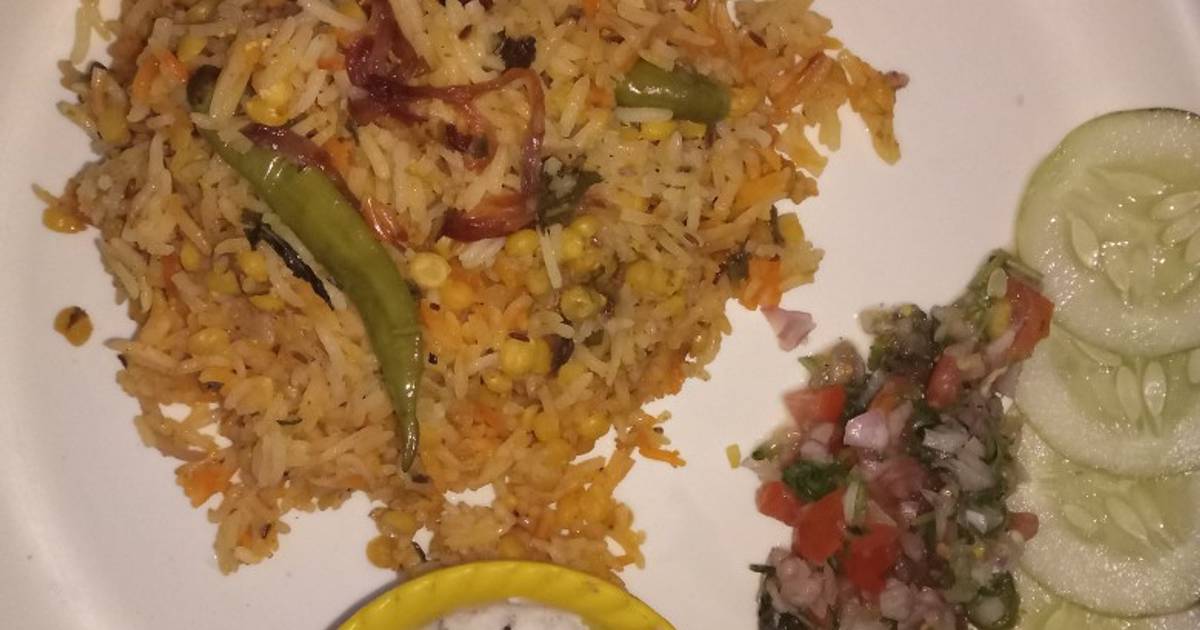 Chana dal biryani Recipe by Uzma Syed - Cookpad