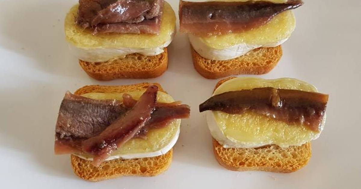 Anchoas Queso Snack Receta de Jon Santos Diaz- Cookpad