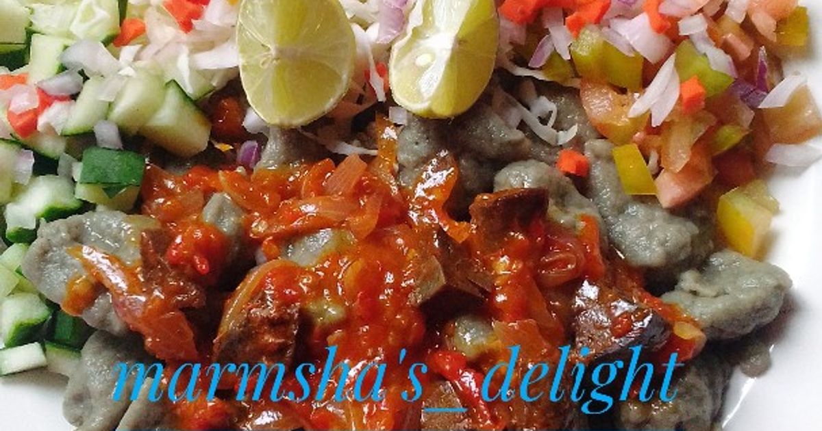 Danwake With Hot Liver Sauce Recipe by marmsha's_delight😉😉😉 - Cookpad