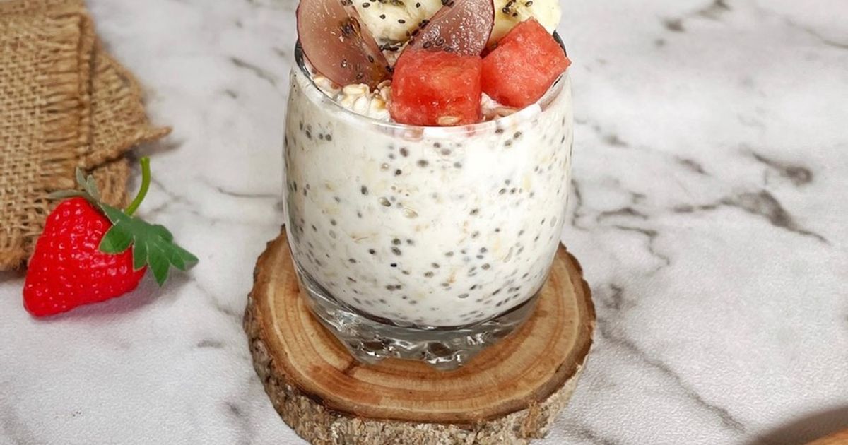 Resep overnight oat rumahan enak dan mudah - Cookpad